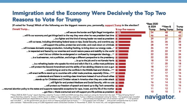 2024 Post-Election Survey: The Reasons for Voting for Trump and Harris ...